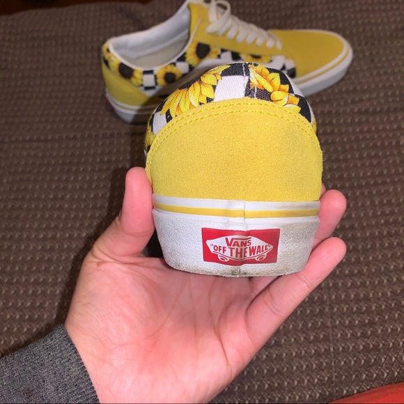 Vans | Shoes | Custom Sunflower Vans | Poshmark